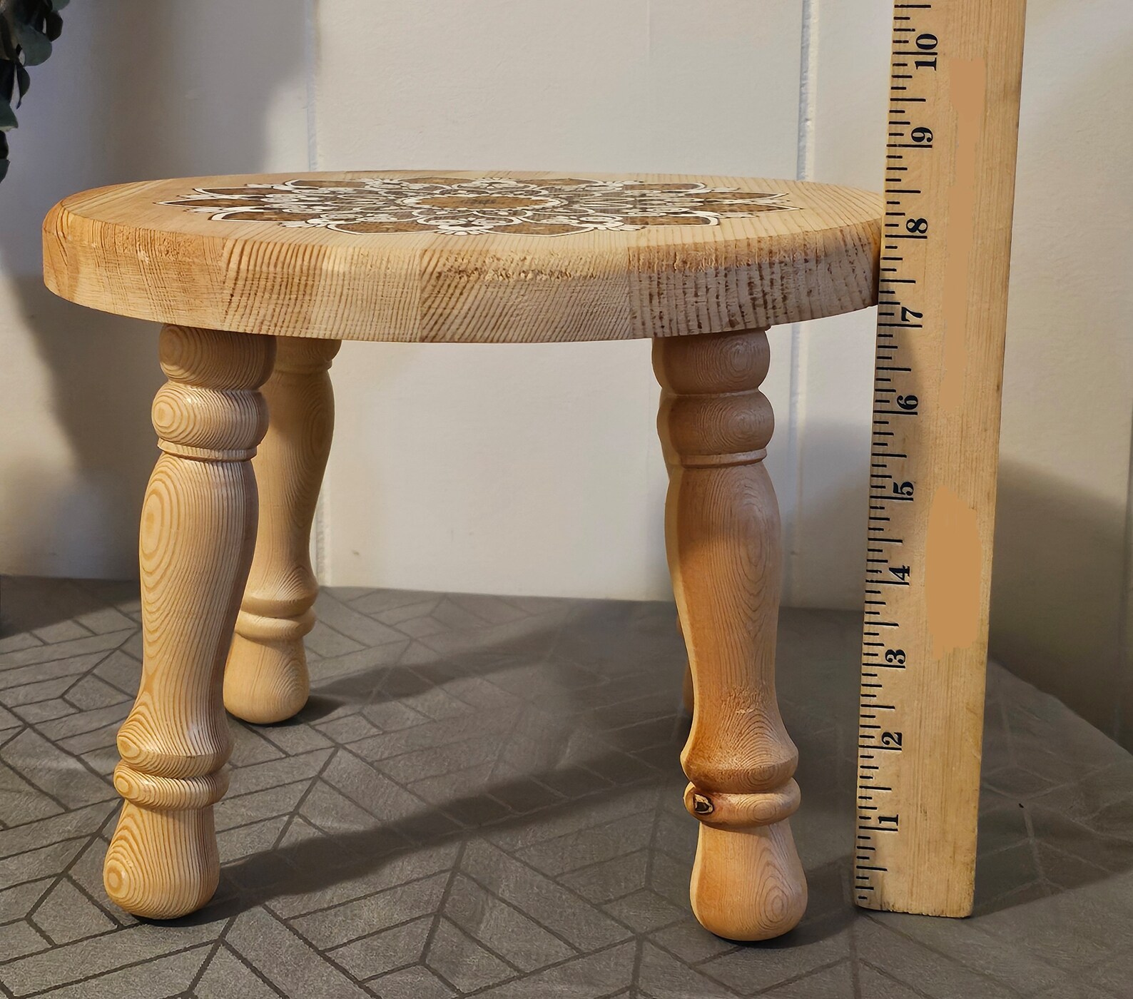 Mandala Stool/plant Stand - Etsy