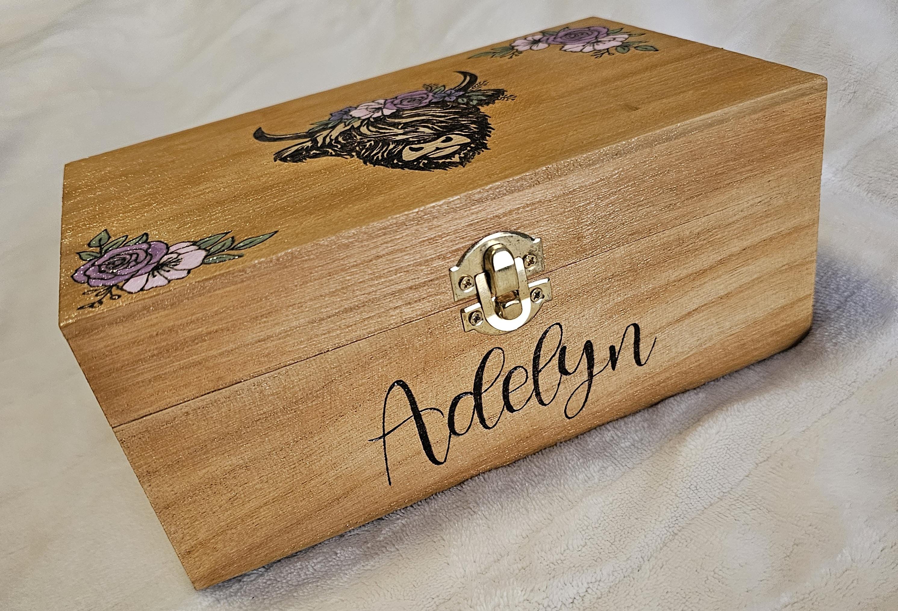 Highland Cow Personalized Box - Etsy