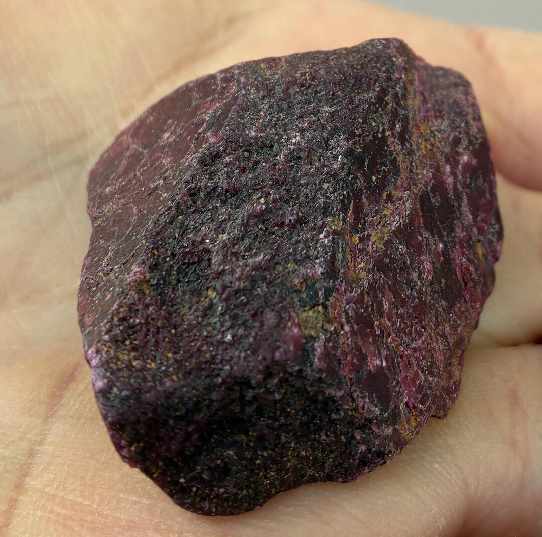 RAW RUBY Specimen – Natural Red Corundum Crystal From Guinea, Root ...