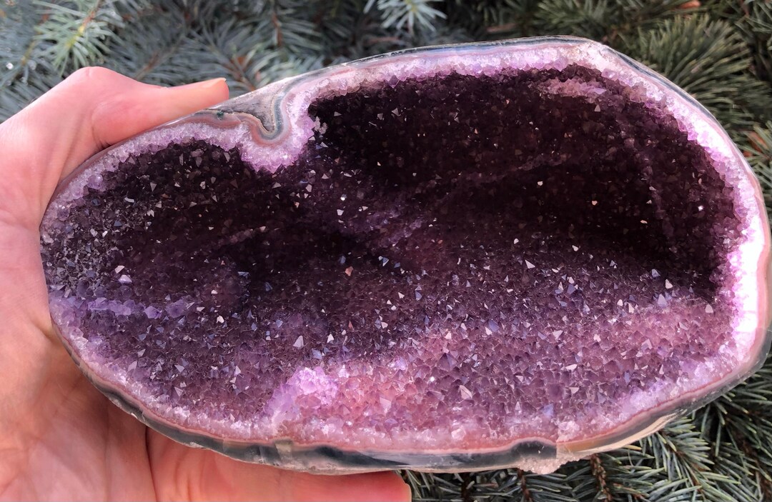 RARE AMETHYST Geode: Vibrant Star Portal From Uruguay, AAA Quality - Etsy