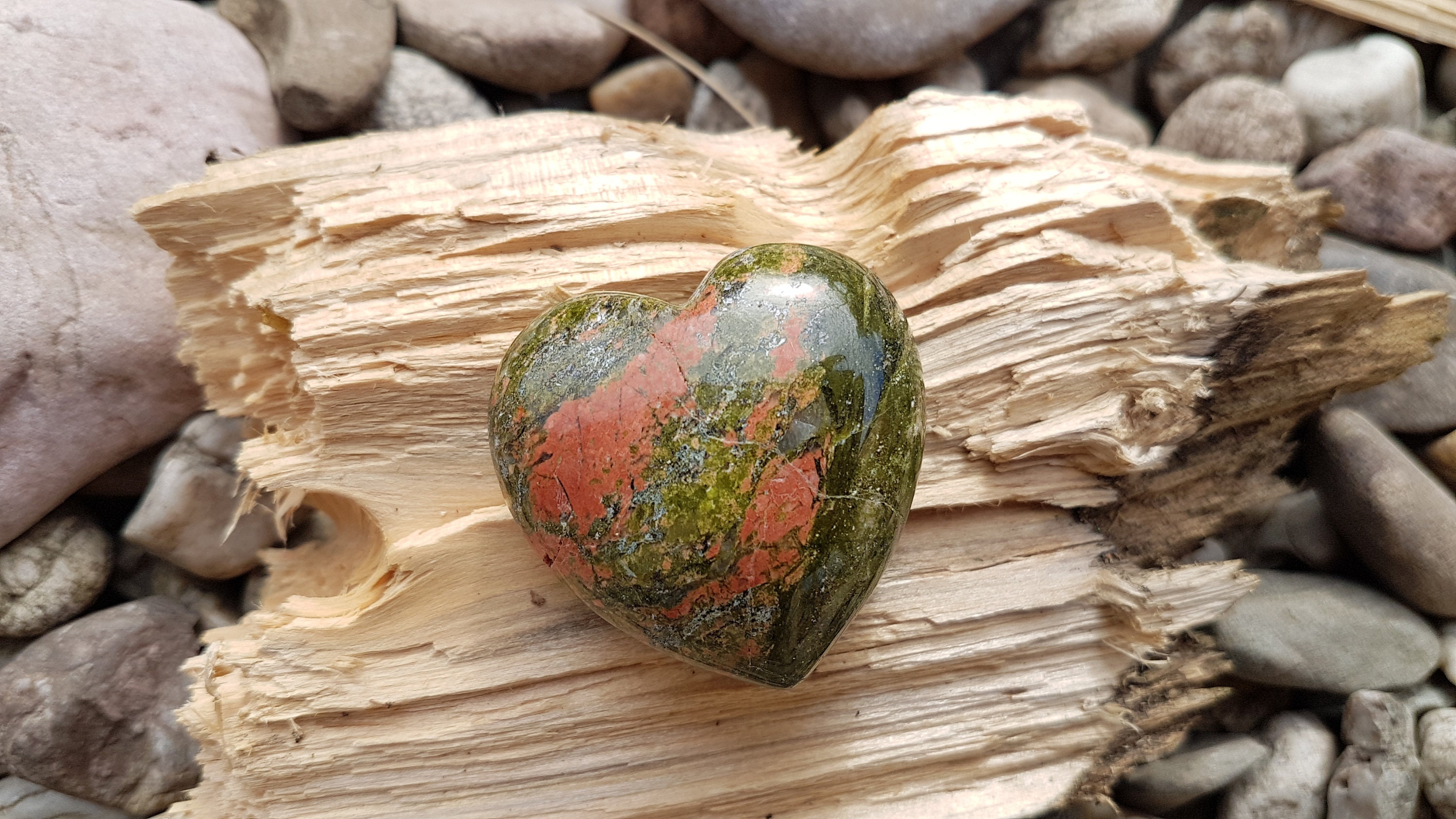 Natural UNAKITE Heart Gemstone High-quality GRADE A 40mm - Etsy