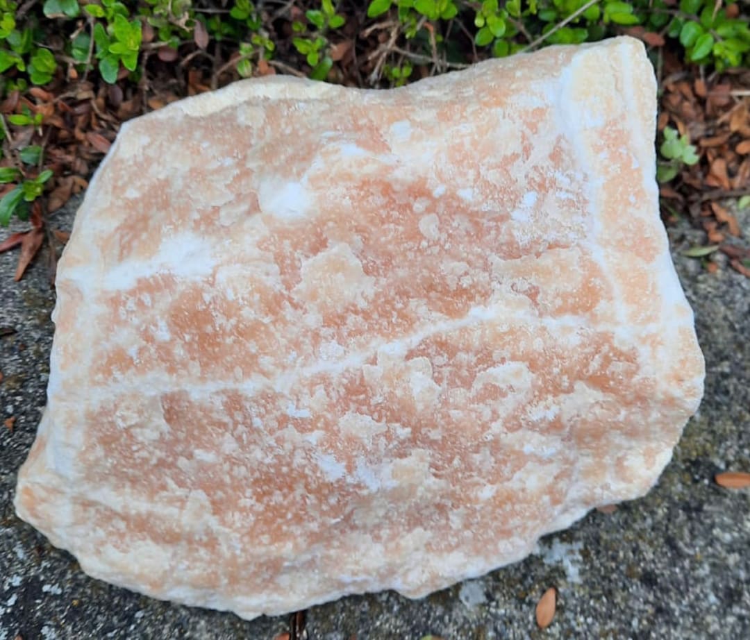 ORANGE CALCITE, Large Raw Gemstone, Burst of Creativity From Brazil ...