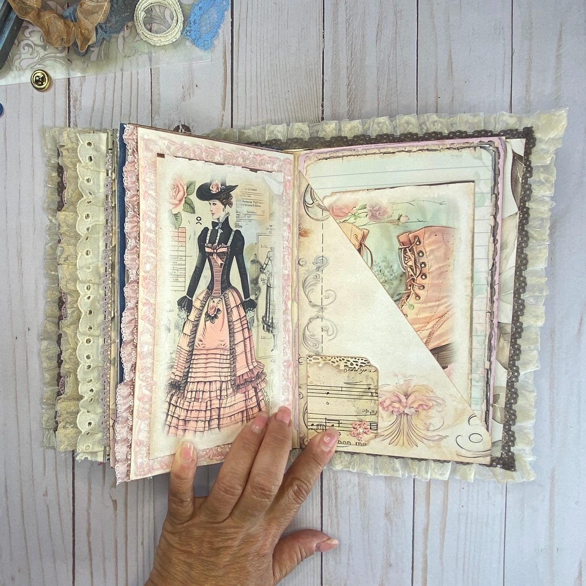 LIN ET FLEUR Journal. Memory Keeper. Photo Album. Junk Journal. Art ...