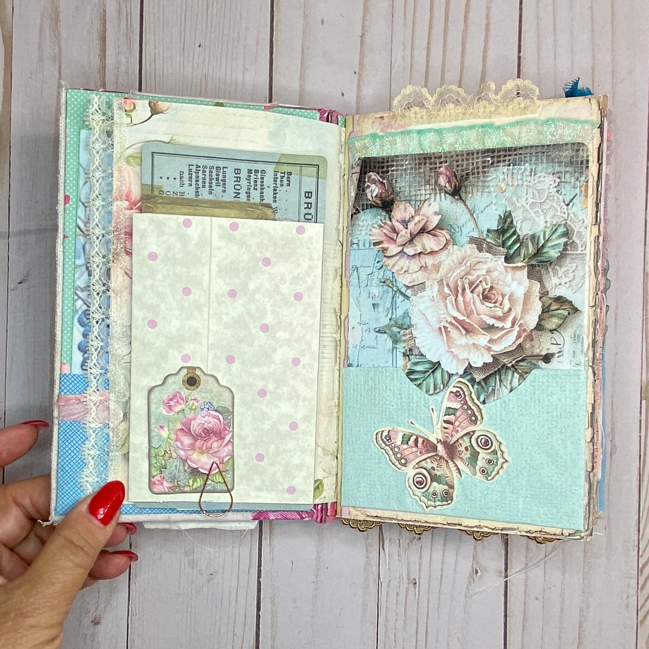 SPRING BLOOMS Journal. Junk Journal. Handmade Book. Holiday. Gift ...