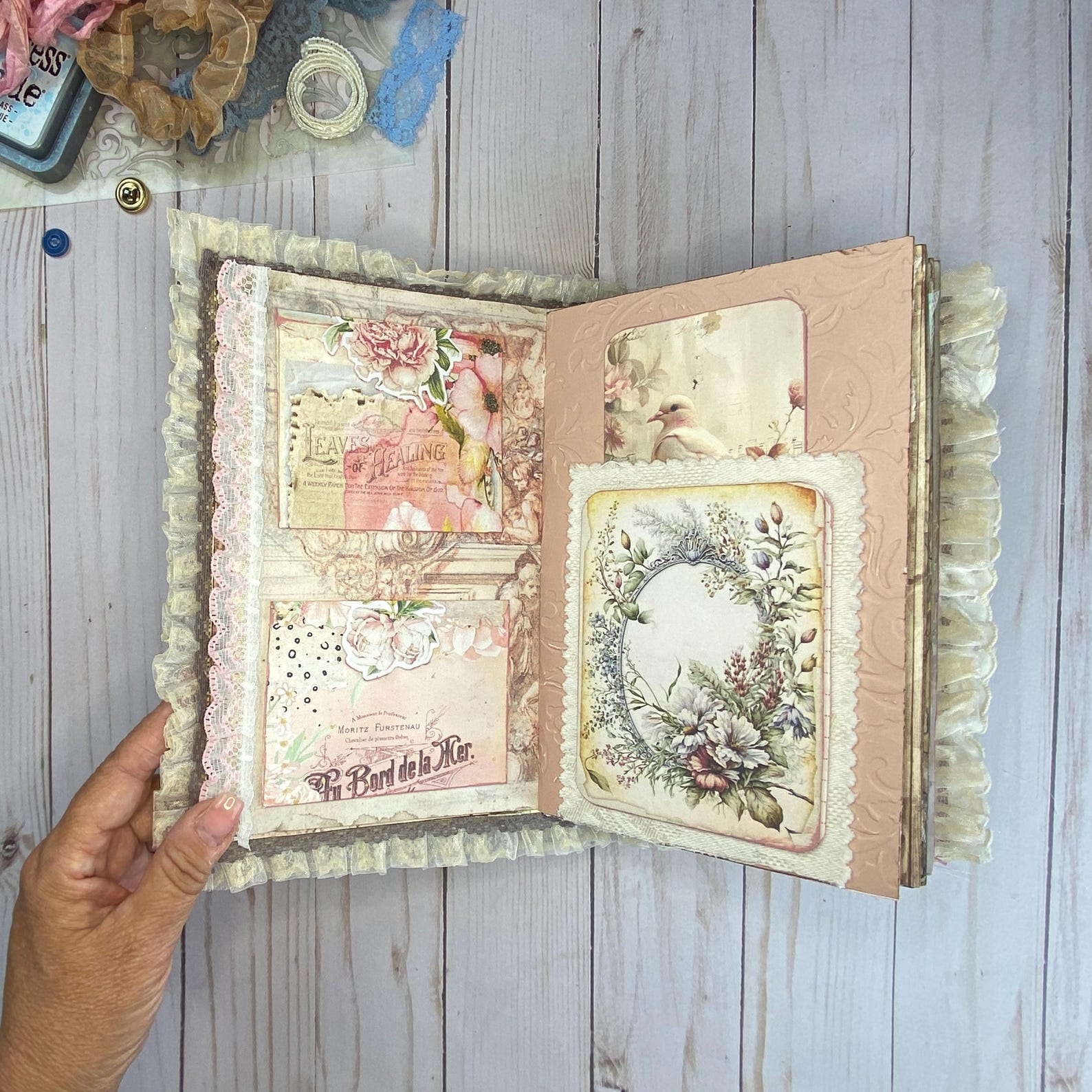 LIN ET FLEUR Journal. Memory Keeper. Photo Album. Junk Journal. Art ...