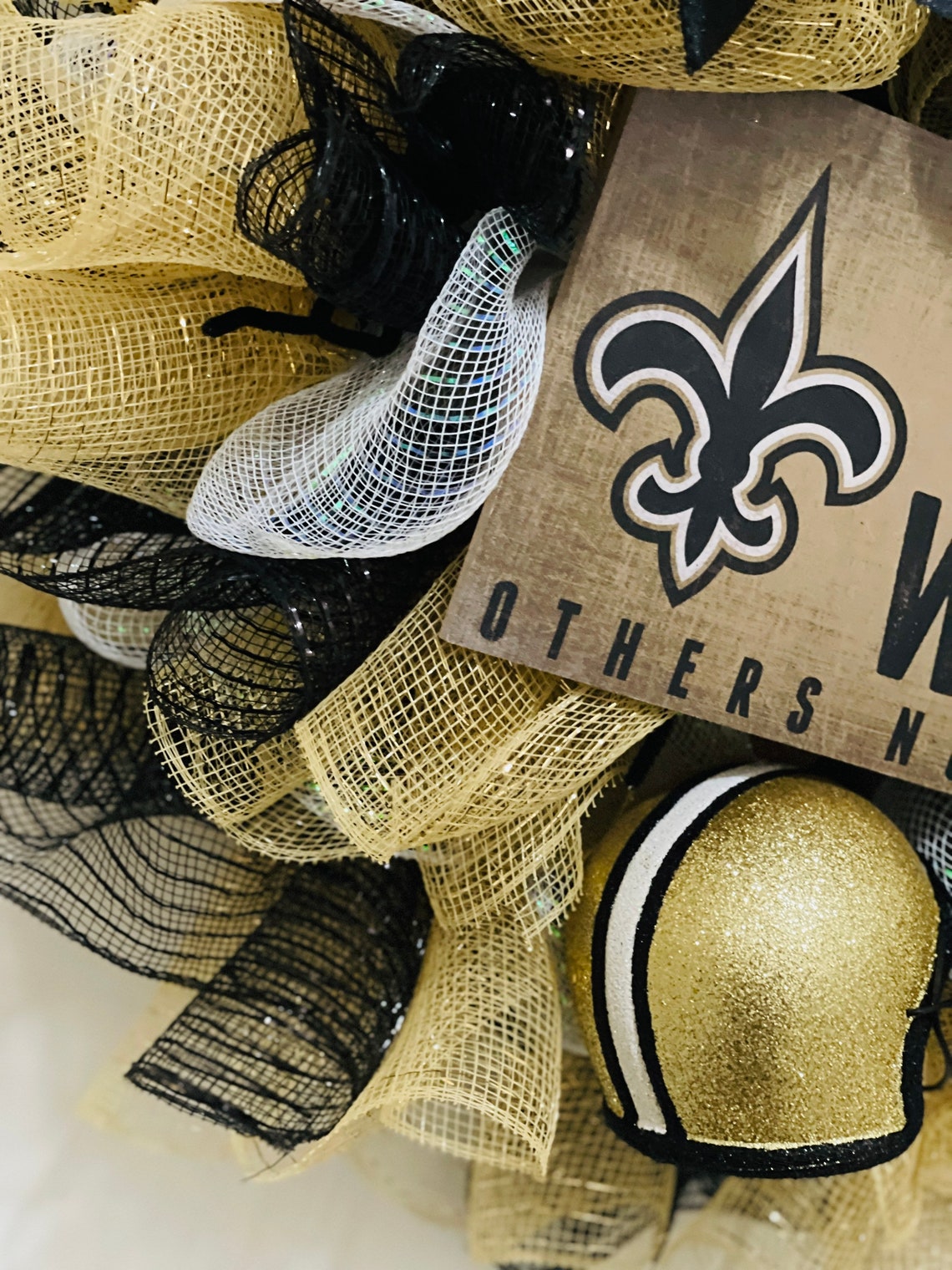 New Orleans Saints Wreath for Your Front Door - Etsy