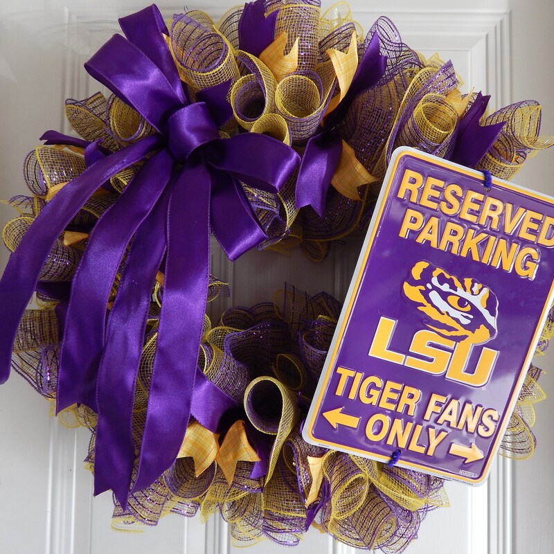 Lsu Wreath - Etsy