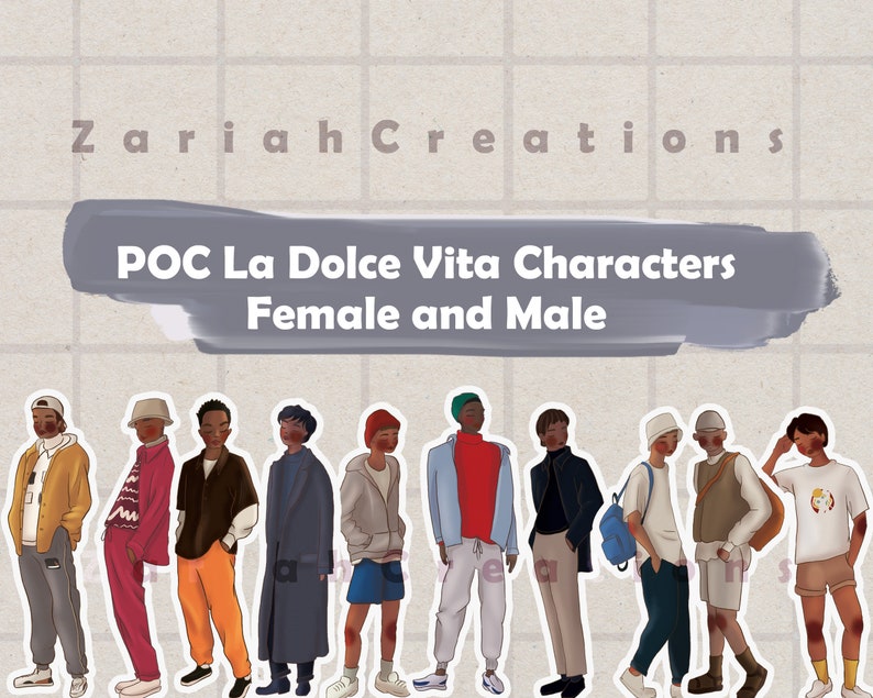 POC La Dolce Vita Inspired Girls Stickers People of Color - Etsy
