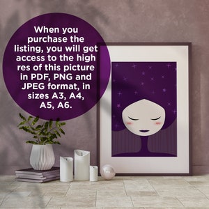 Universe Girl Printable Wall Art - Etsy