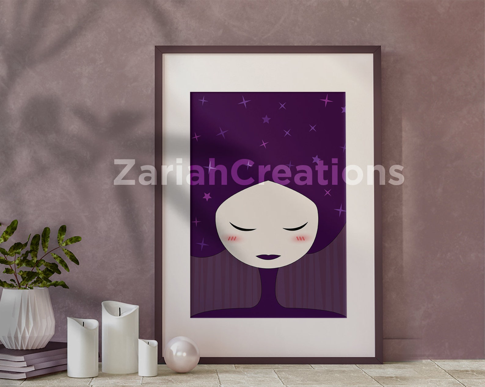 Universe Girl Printable Wall Art - Etsy