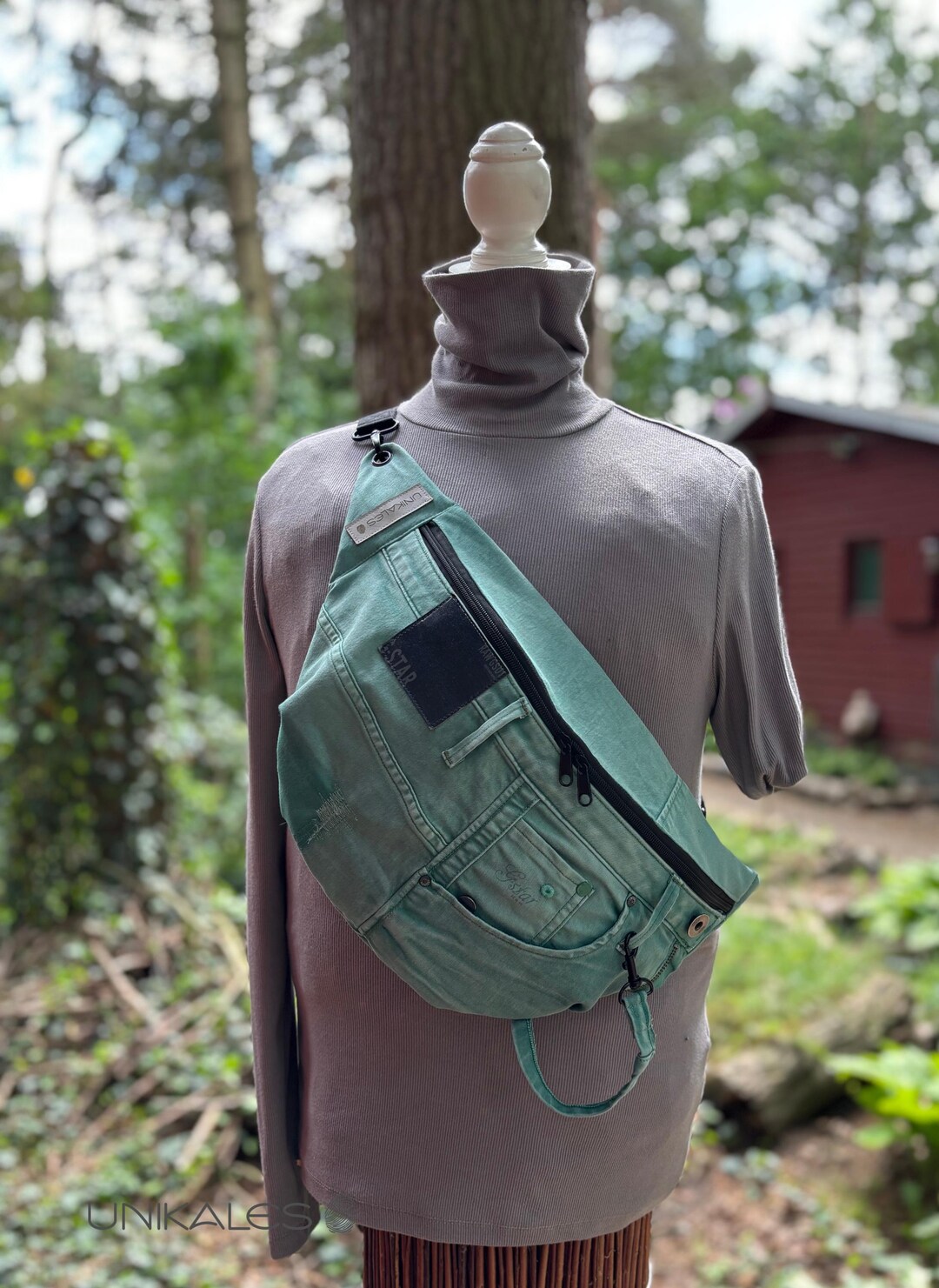 XL Vintage Bum Bag Made From G-star Jeans, Fanny Pack, Crossbody ...