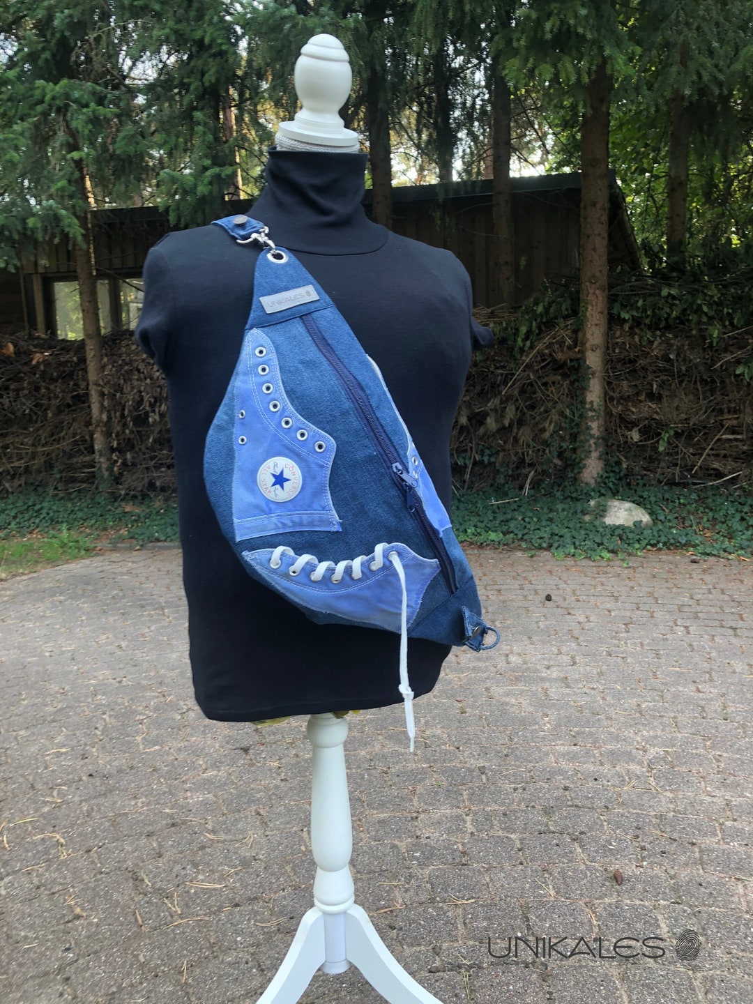 XL Bum Bag Made of Jeans and Converse Bum Bag Special Recycling Fanny ...