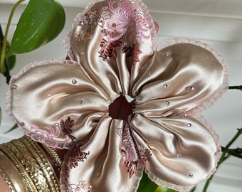 Flower Scrunchie | Big Scrunchie | Hair Accessories | Scrunchie | Oversized Scrunchie - Etsy