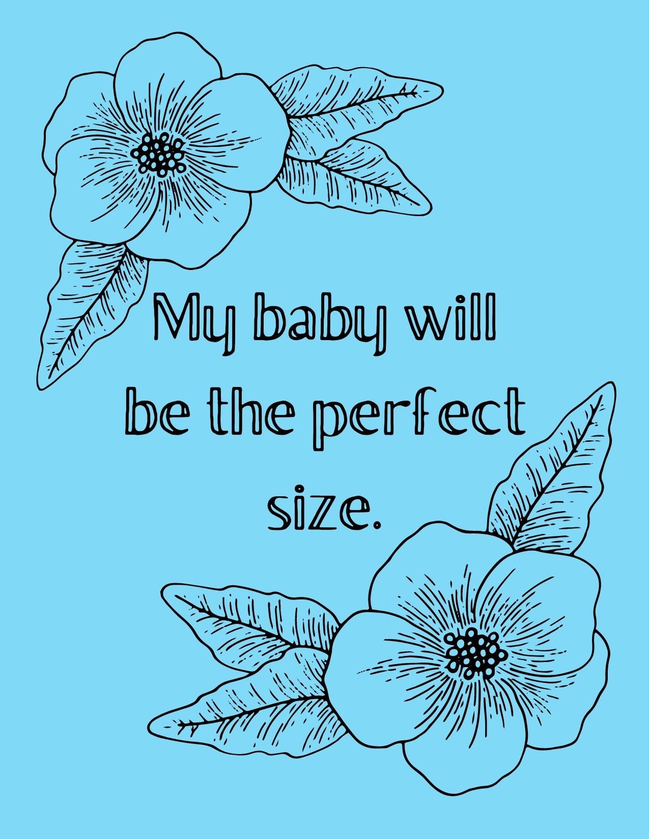 Birth Affirmations, Printable Birth Affirmations, Coloring Pages, Full ...