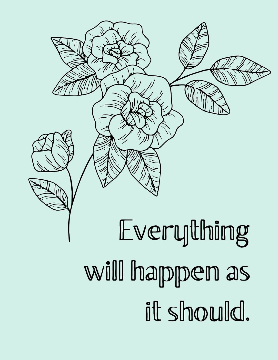 Birth Affirmations, Printable Birth Affirmations, Coloring Pages, Full ...