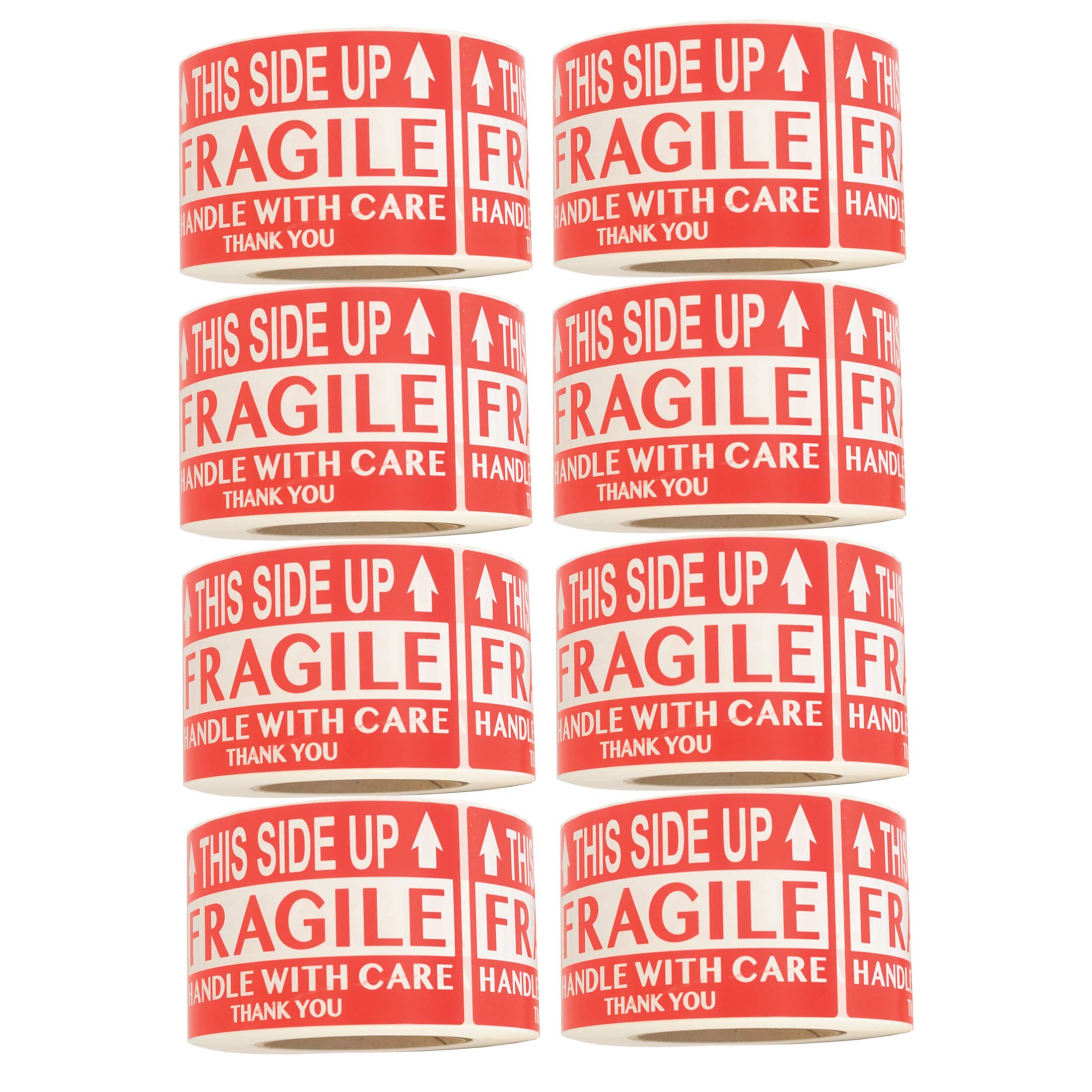 Fragile this SIDE Up Handle With Care thank You Bright Red Warning ...