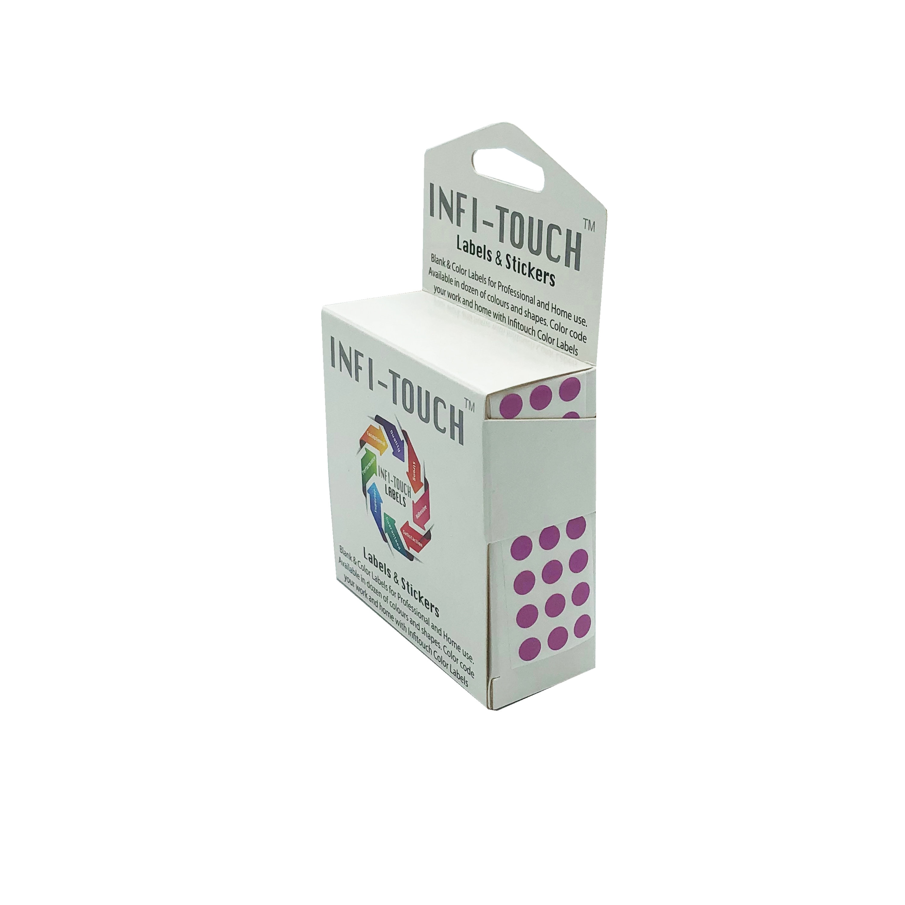 Infi-touch Labels 1/4 Inch Round Permanent Color-code Dot Stickers ...