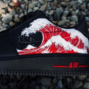 Custom Great Wave / Koi Fish Af1's (af1's + Design) - Etsy