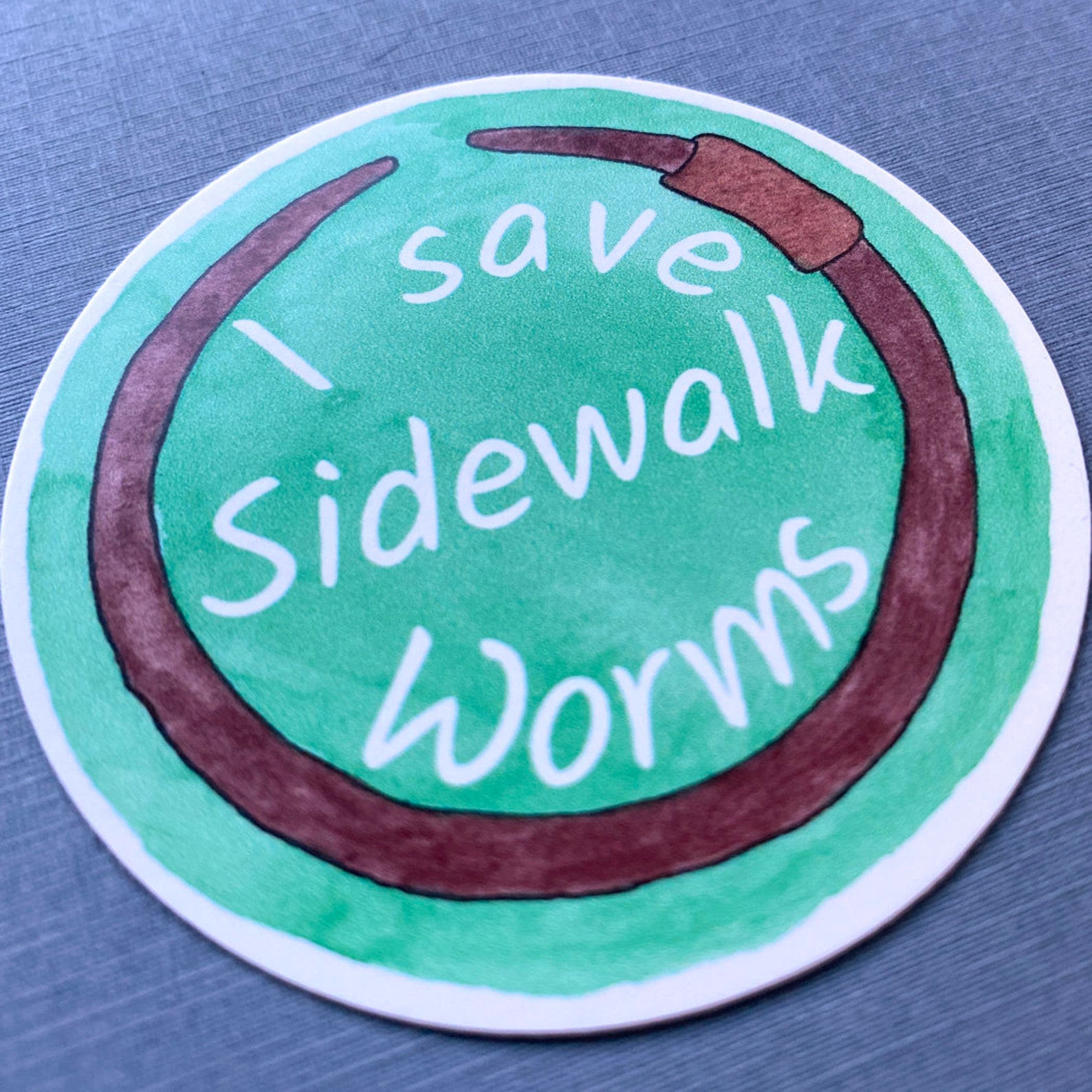 Hope Punk Sticker I Save Sidewalk Worms Waterproof Vinyl | Etsy