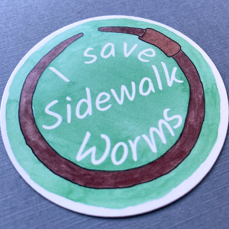 Hope Punk Sticker | I Save Sidewalk Worms | Waterproof | Vinyl | Matter ...