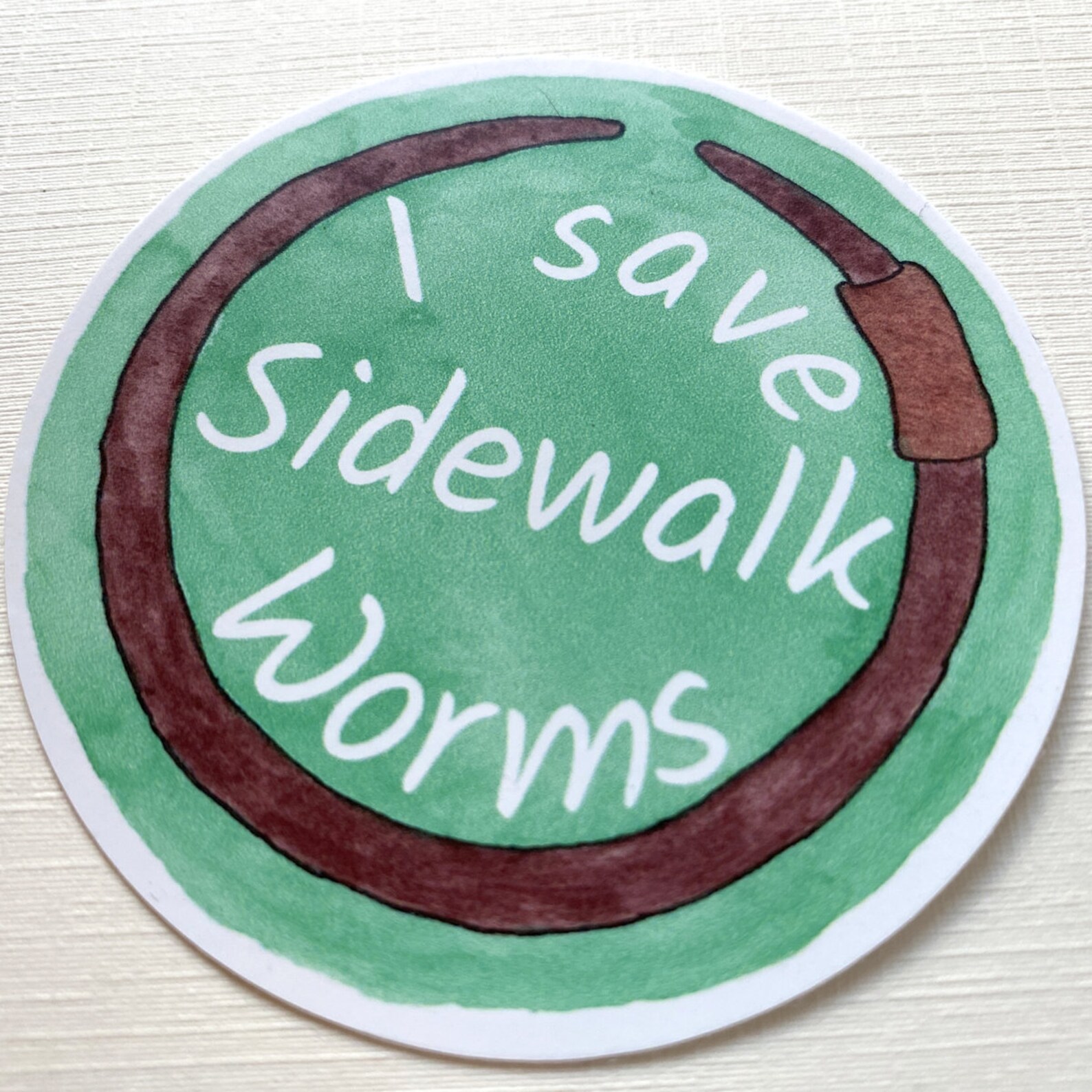 Hope Punk Sticker I Save Sidewalk Worms Waterproof Vinyl | Etsy