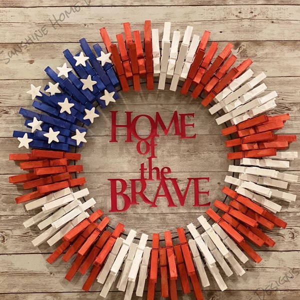 Labor Day Wreath - Etsy