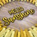 Sun Clothespin Wreath, Hello Sunshine, Yellow, Front Door Wreath, Home ...