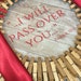 Passover Wreath / Red and Gold / Covered Door / Exodus - Clothespin ...