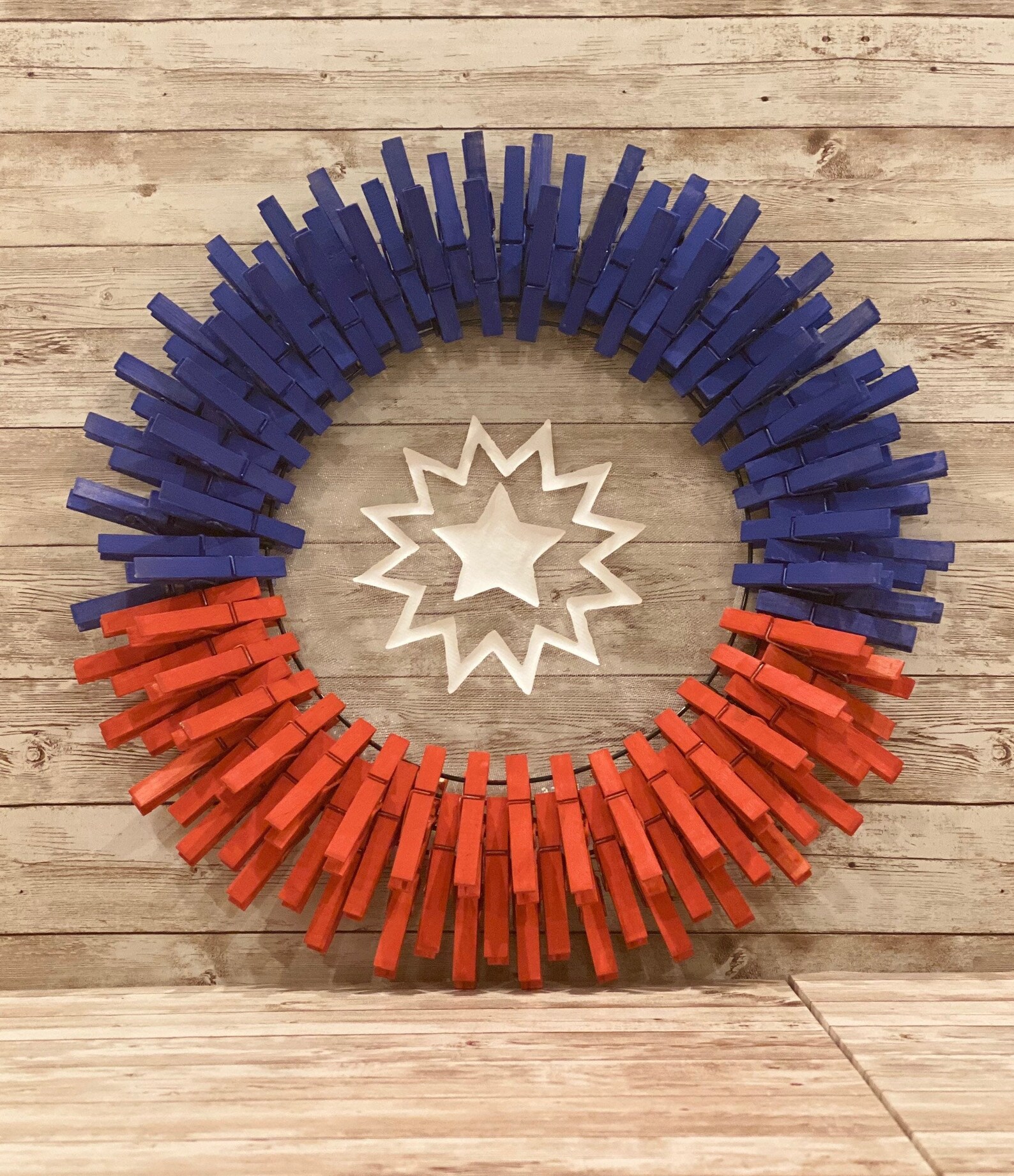 Juneteenth Flag Clothespin Wreath / Freedom Day / Front Door Wreath ...