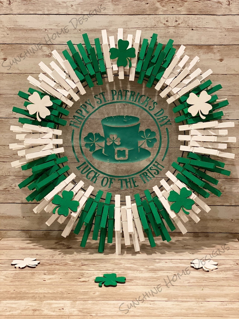 Happy St. Patrick's Day / Luck of the Irish / White and | Etsy