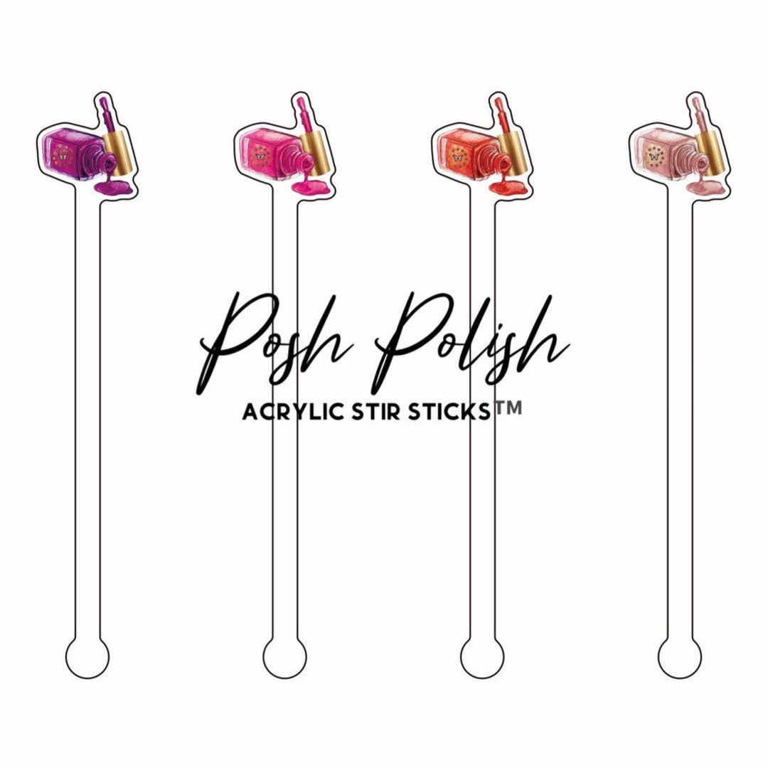 Acrylic Stir Sticks Posh Polish - Etsy