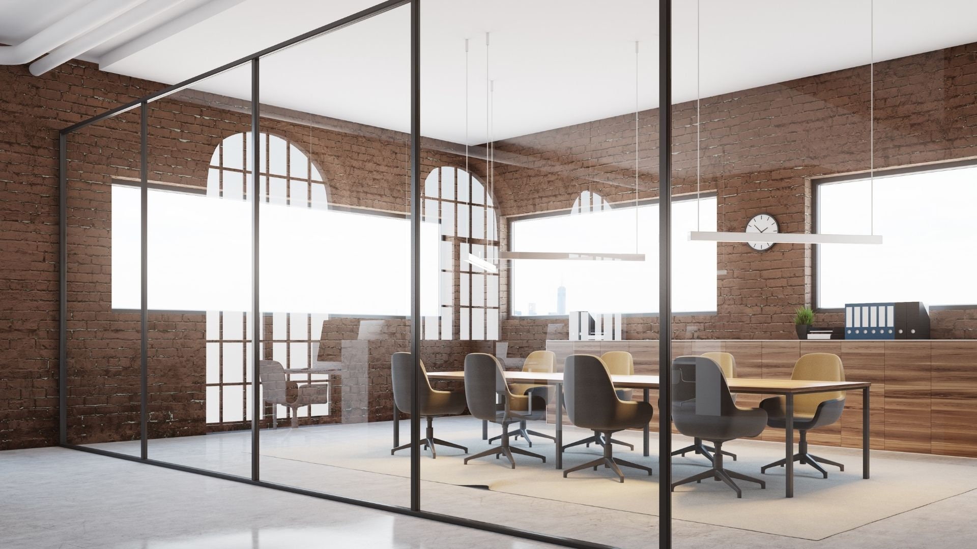 Zoom Background Virtual Meeting Backdrops Modern Office Home Office ...