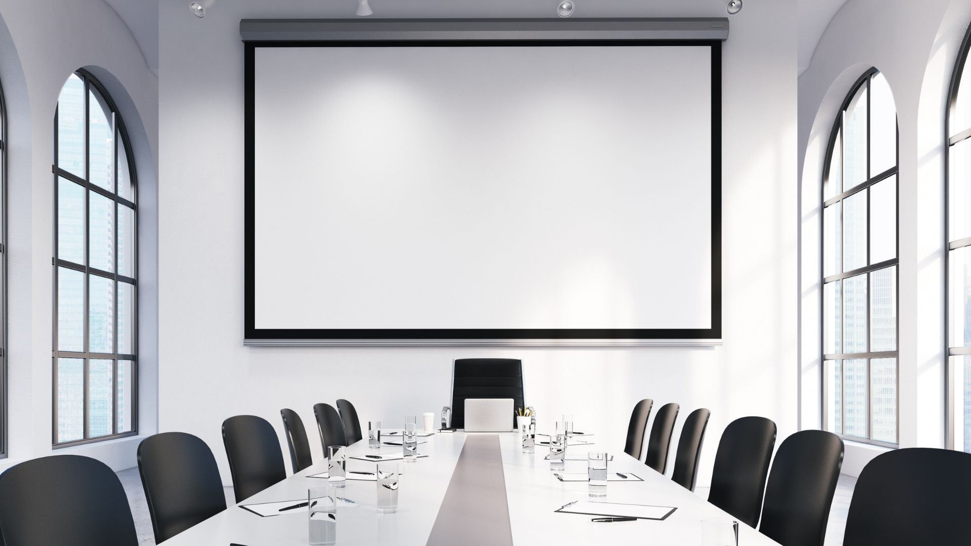 Zoom Background Virtual Meeting Backdrops Modern Office Home Office ...