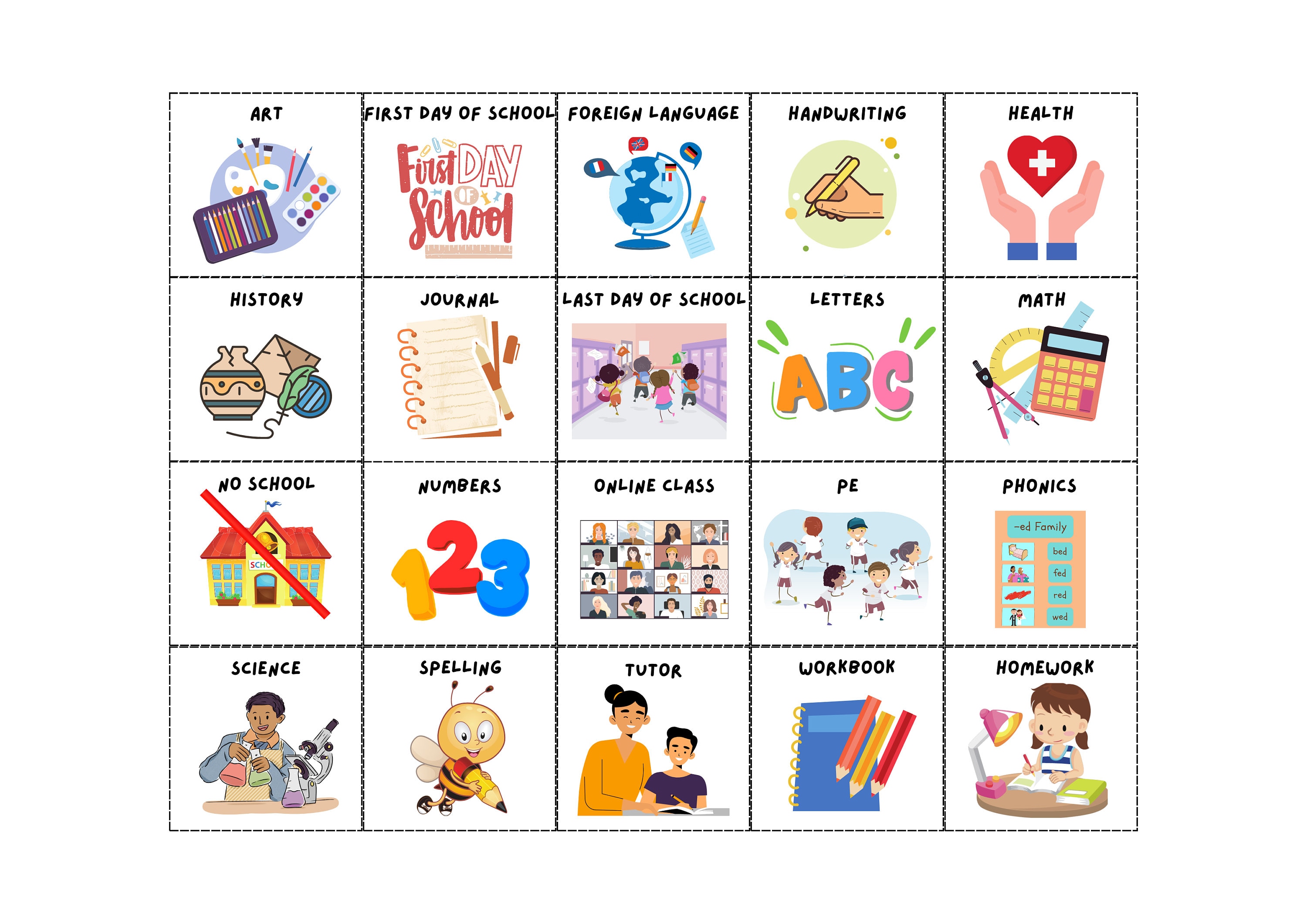 332 Daily Kids Routine Cards I Visual Schedule Cards | Toddler ...