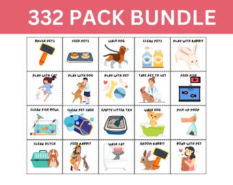 100 Daily Kids Activity Cards I Visual Activity Cards | Toddler ...