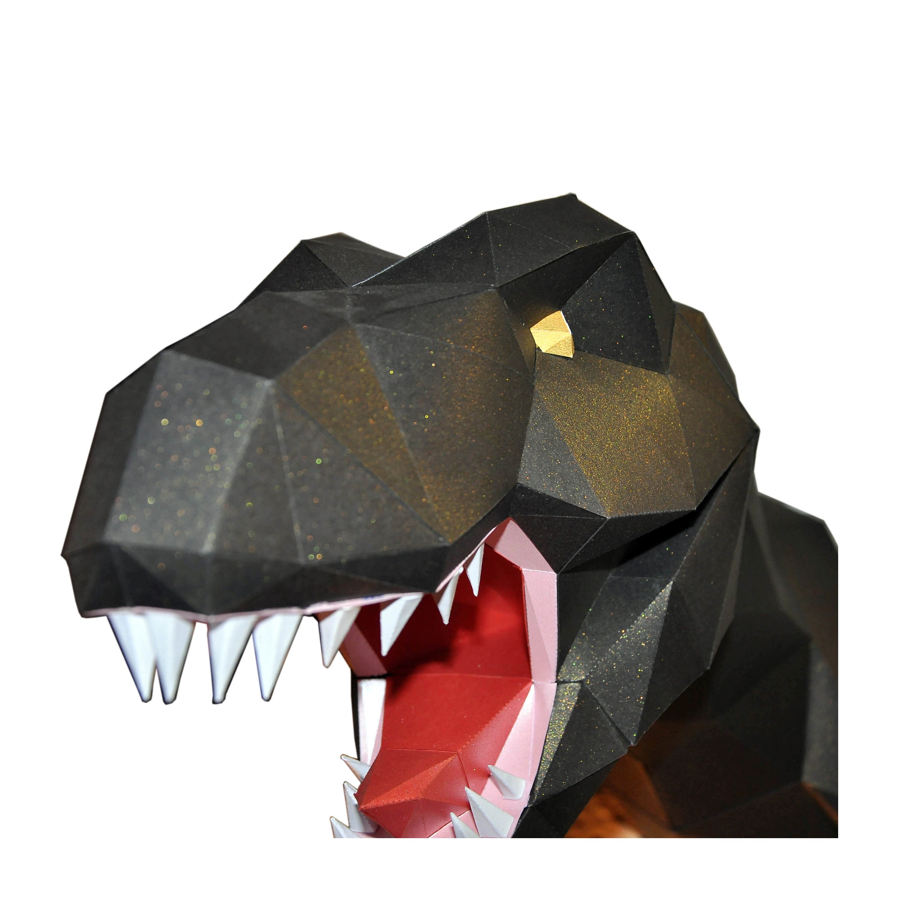 Dinosaur T-rex Papercraft DIY Wall Mount Pre Cut Kit for Adults - Etsy