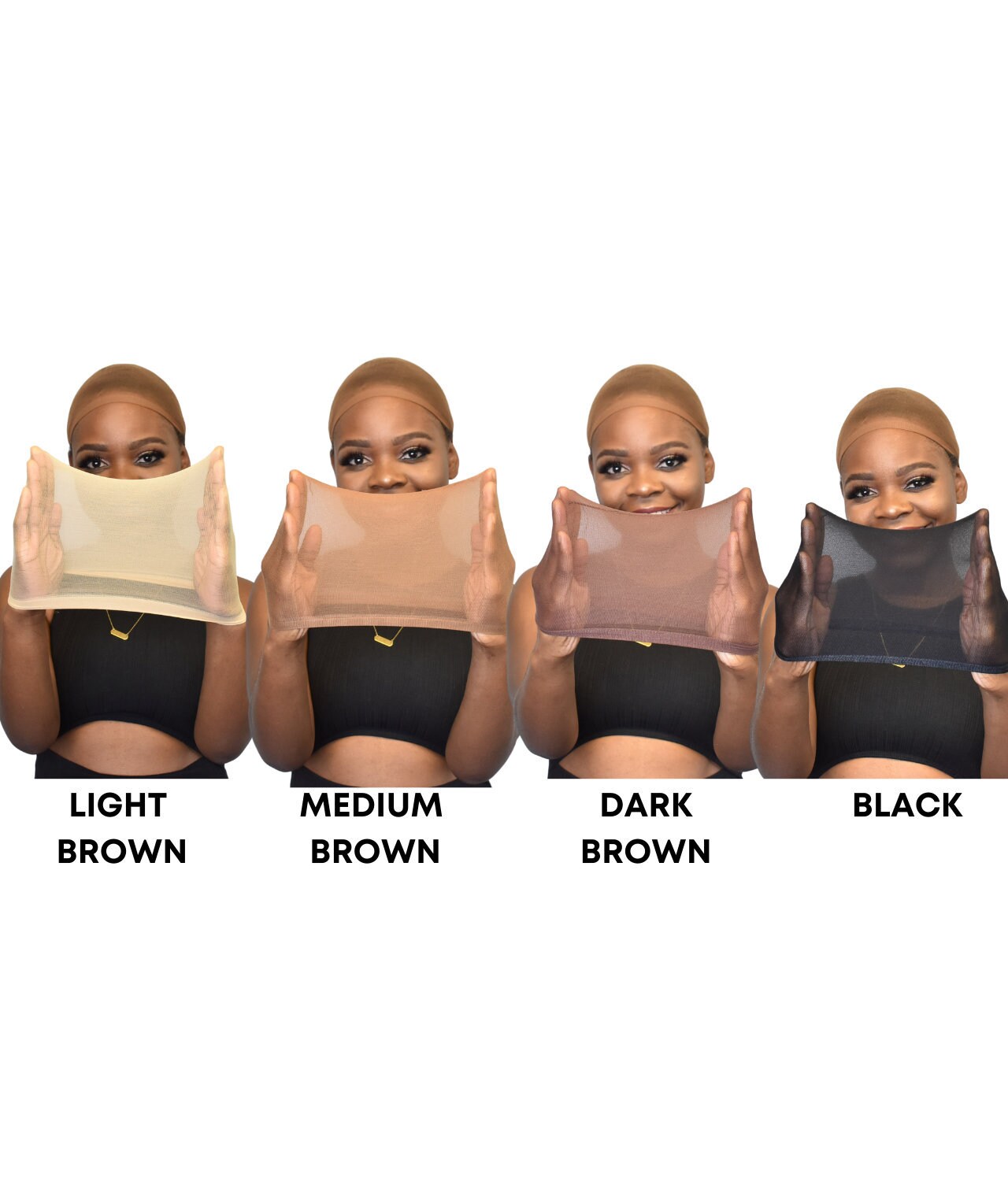 Wholesale 80 Wig Stocking Caps Wig Caps for Women 16 Pack Contains 80 ...