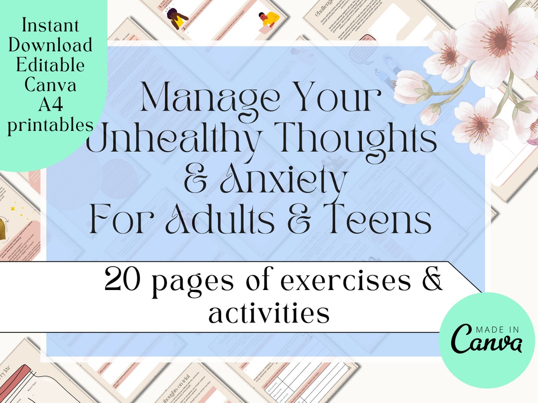 Introduction to CBT Anxiety Workbook for Adults and Teen Therapy ...