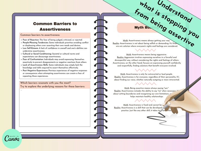 Assertiveness Workbook for Building Confidence and Effective ...