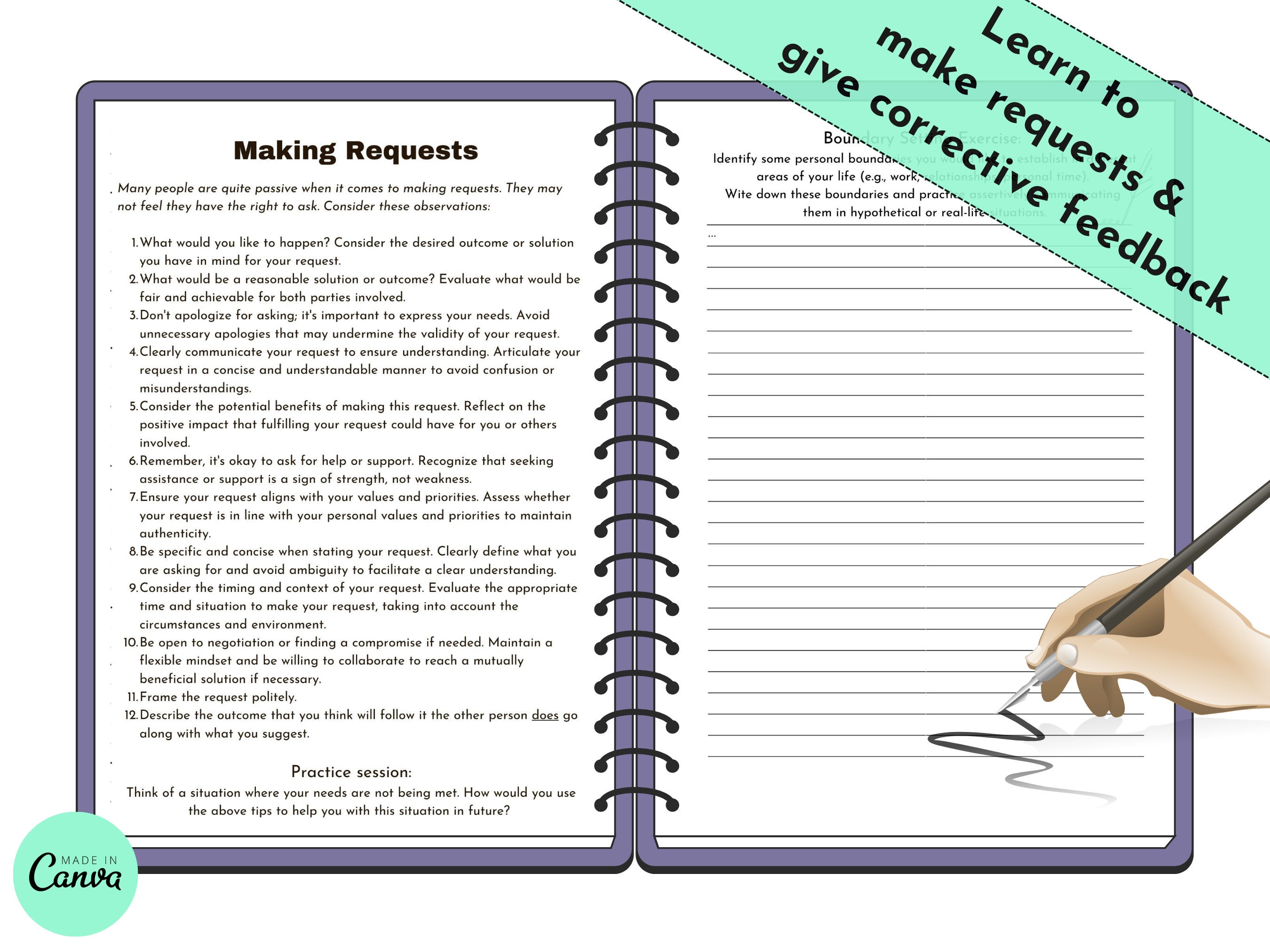 Assertiveness Workbook for Building Confidence and Effective ...