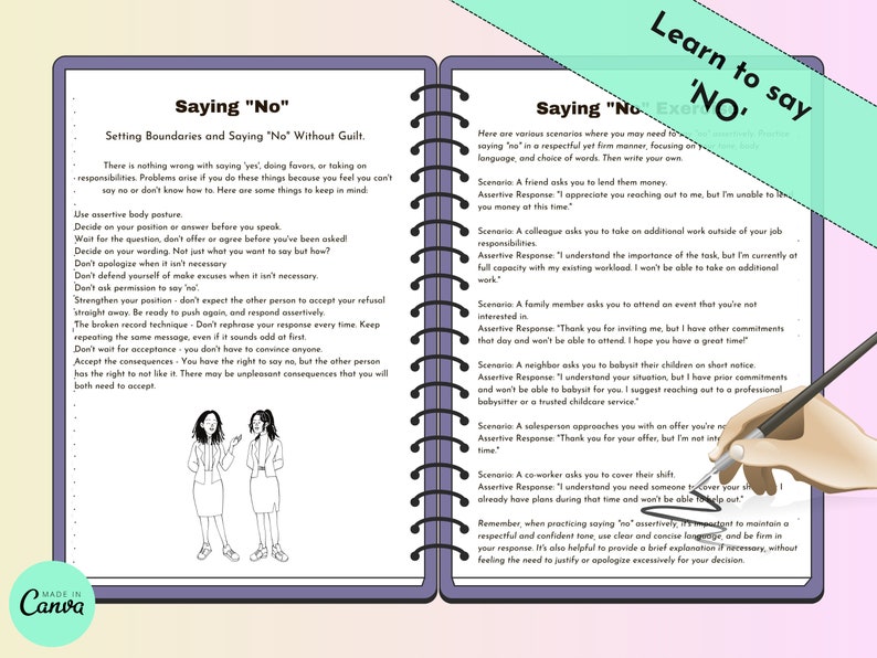 Assertiveness Workbook for Building Confidence and Effective ...