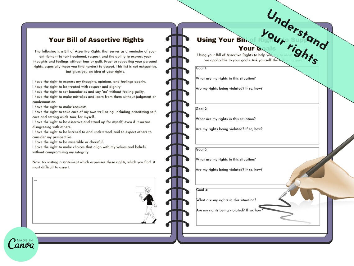 Assertiveness Workbook for Building Confidence and Effective ...