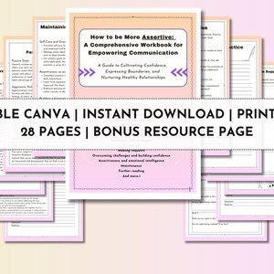 Assertiveness Workbook for Building Confidence and Effective ...