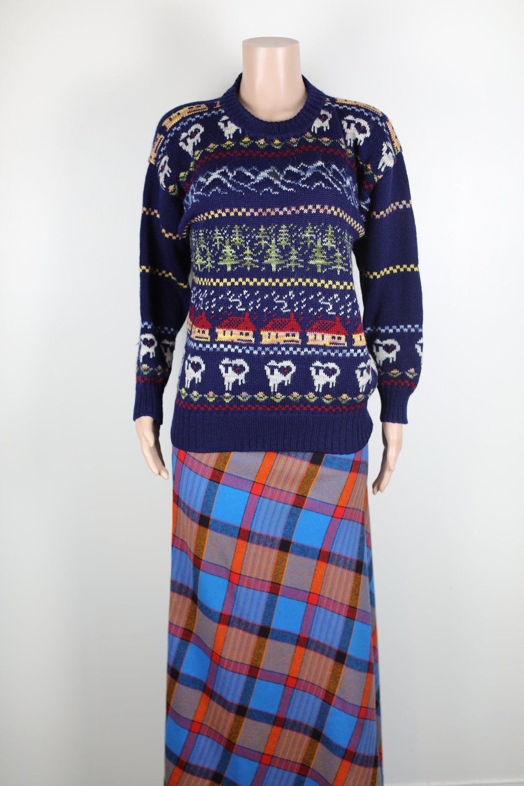 VINTAGE 80s COTTAGECORE JUMPER! Vintage Farm Jumper, Hurdleigh of ...