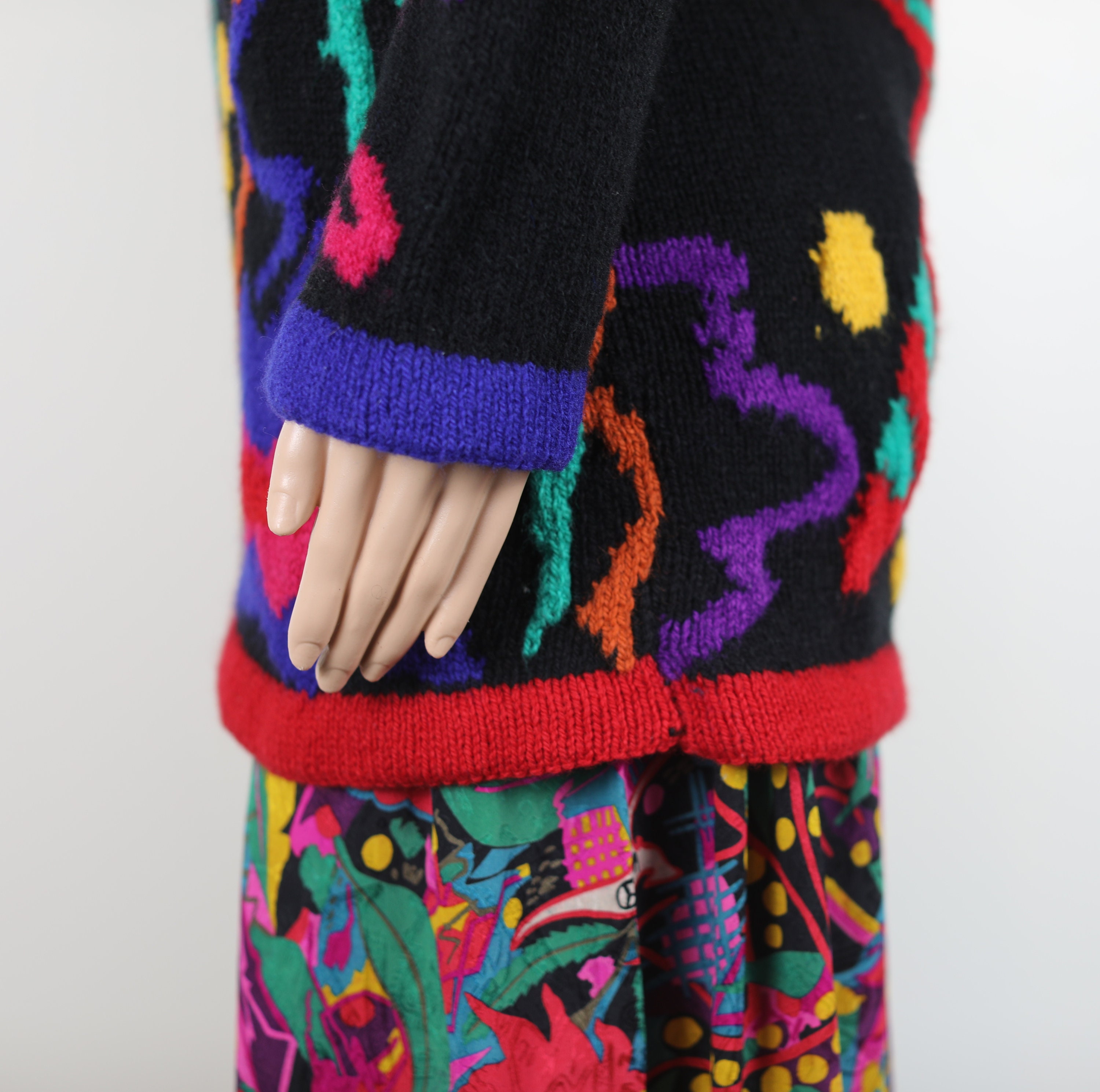 Vintage 80s JENNY KEE Jumper, Hand Knitted Jumper, Size 14 Australian ...