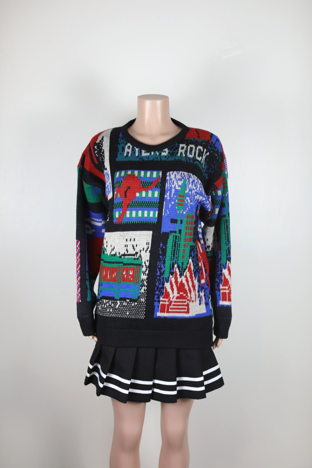 VINTAGE 80s Australian JUMPER! 80s Australian Wool, Koala, Kangaroo ...