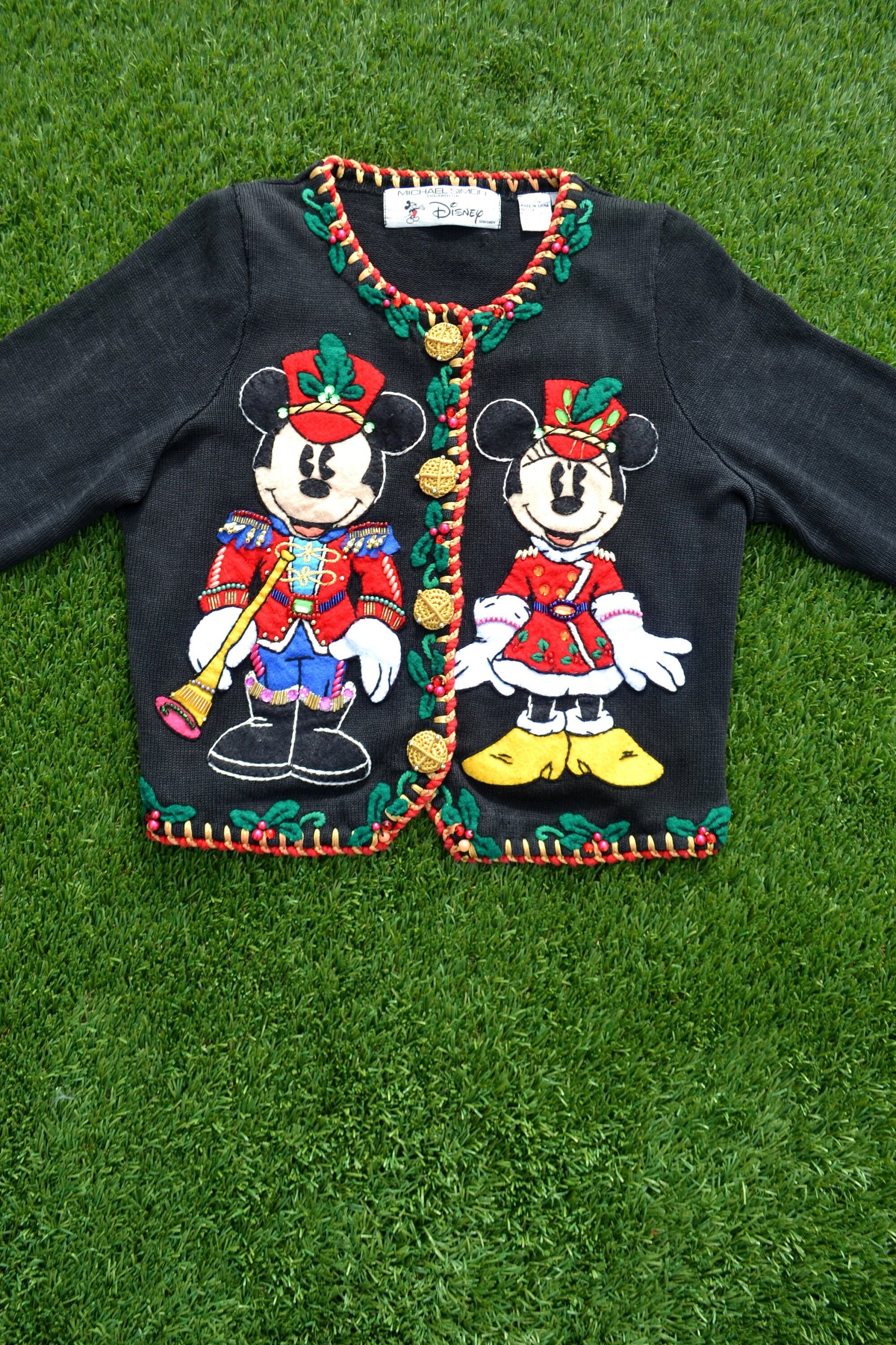 VINTAGE 90s Authentic DISNEY JUMPER Minnie y Micky Mouse 90s | Etsy
