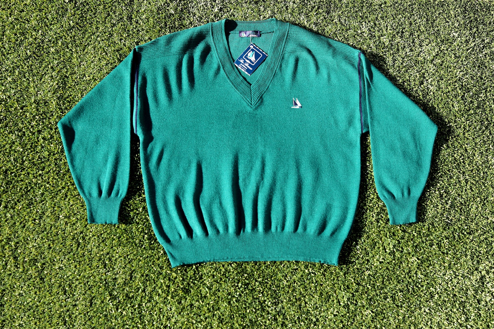 Vintage 70s Sailing Jumper 70s Green Wool Jumper 70s - Etsy UK