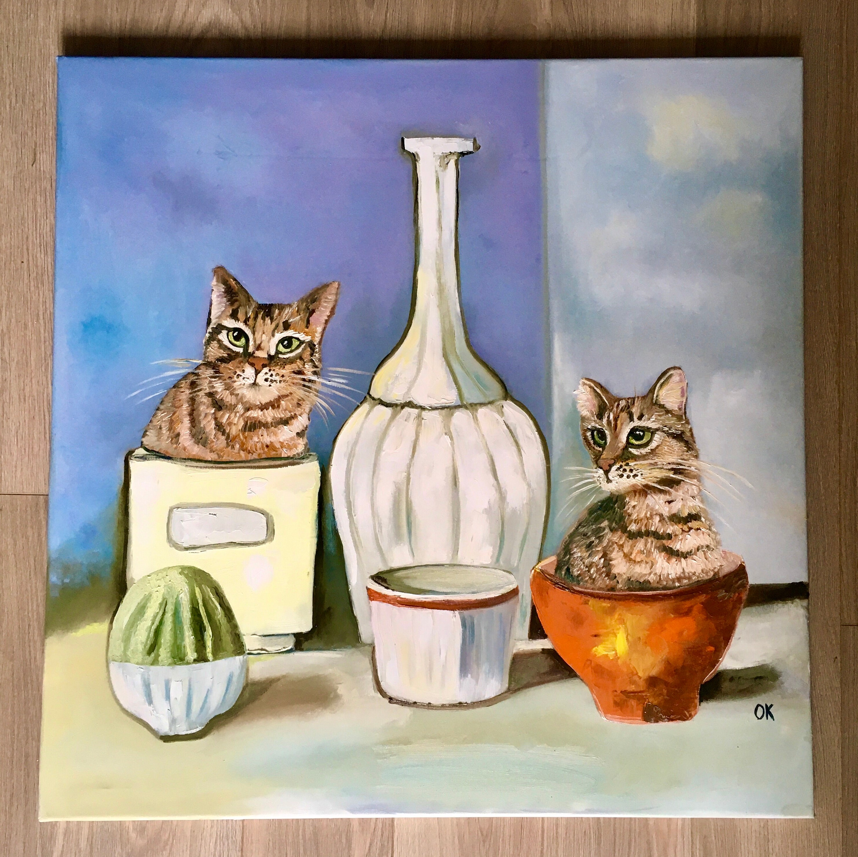 Two Cats into Giorgio Morandi bottles and pots - Etsy 日本