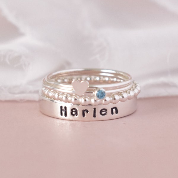 Child Name Ring - Etsy